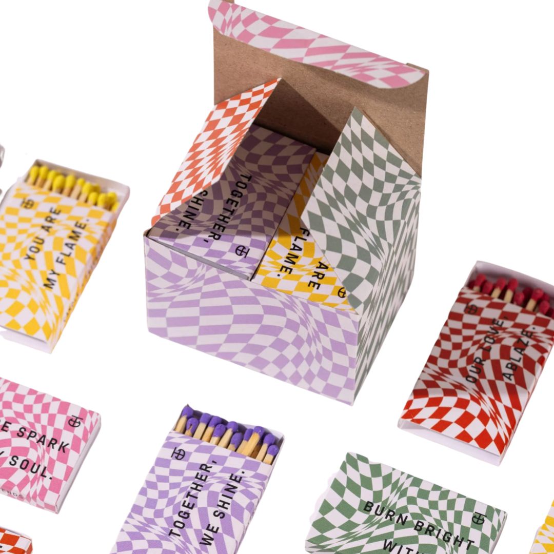 Checkered Small Matchbox Set of 10 – Yirmiyedi Kuzguncuk