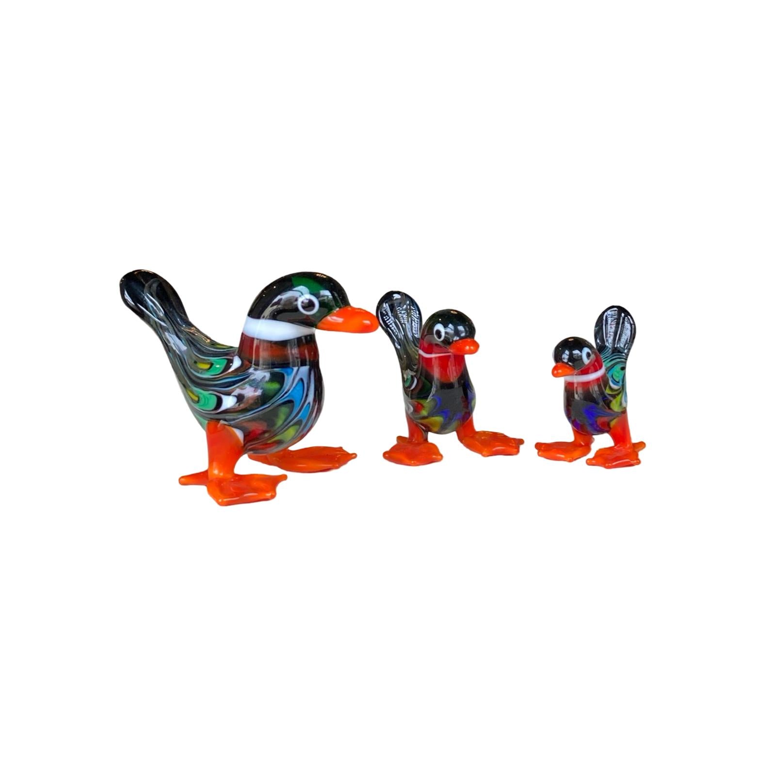 Murano Glass Duck Figurine Set of 3 – Yirmiyedi Kuzguncuk
